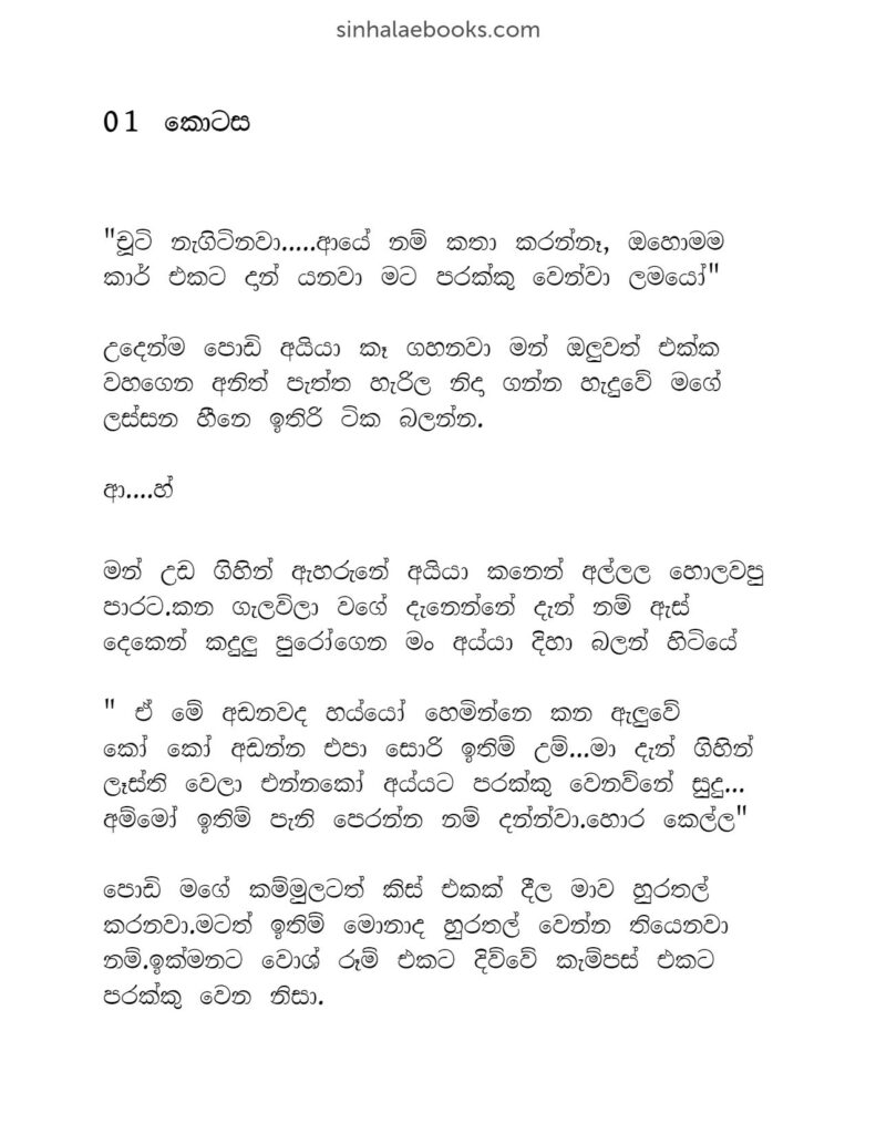 Ithin Adarei – Charu | Sinhala Novels