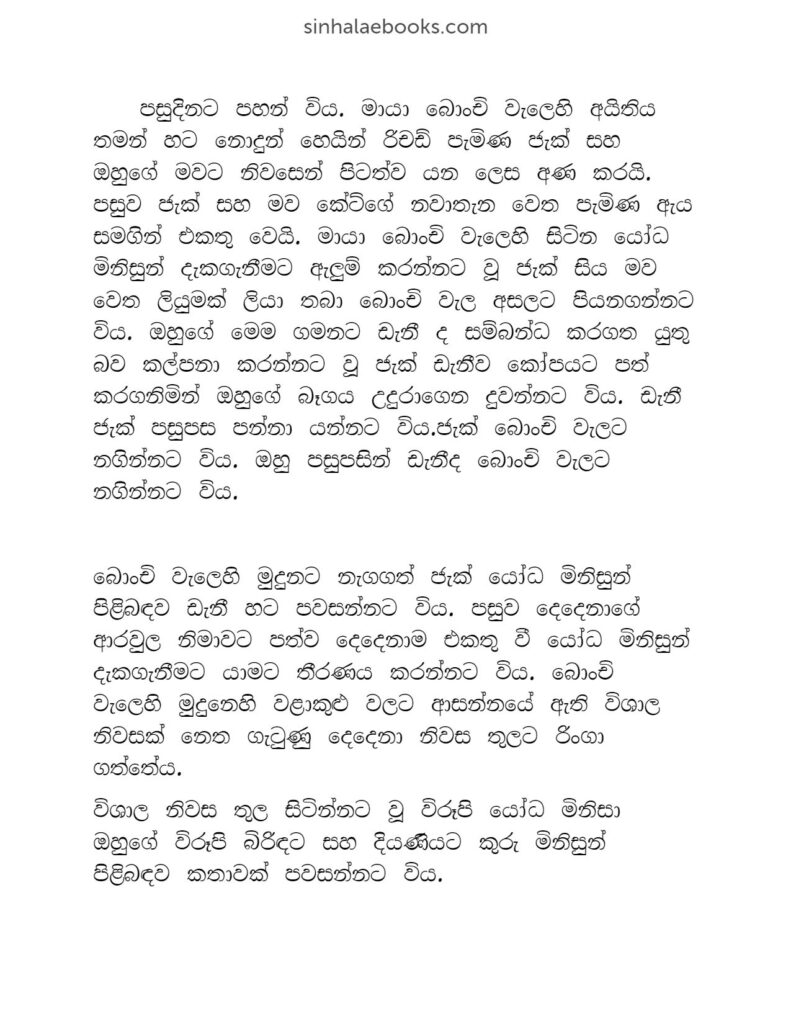 Maya Bonchi Wela – Dinuka Hirushan | Sinhala Novels