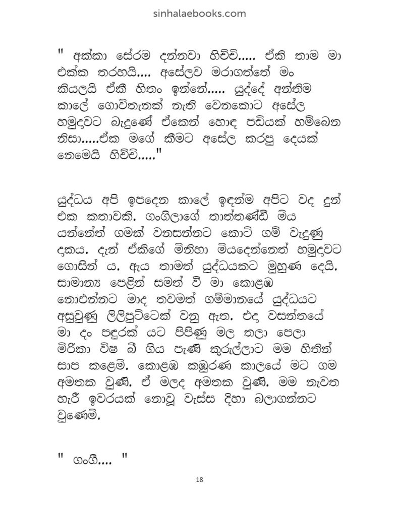 Wasanthaya Yali Avith | Sinhala Novels