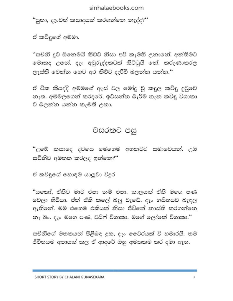 Mathu Bhawayaka Ho – Chalani Gunasekara | Sinhala Novels